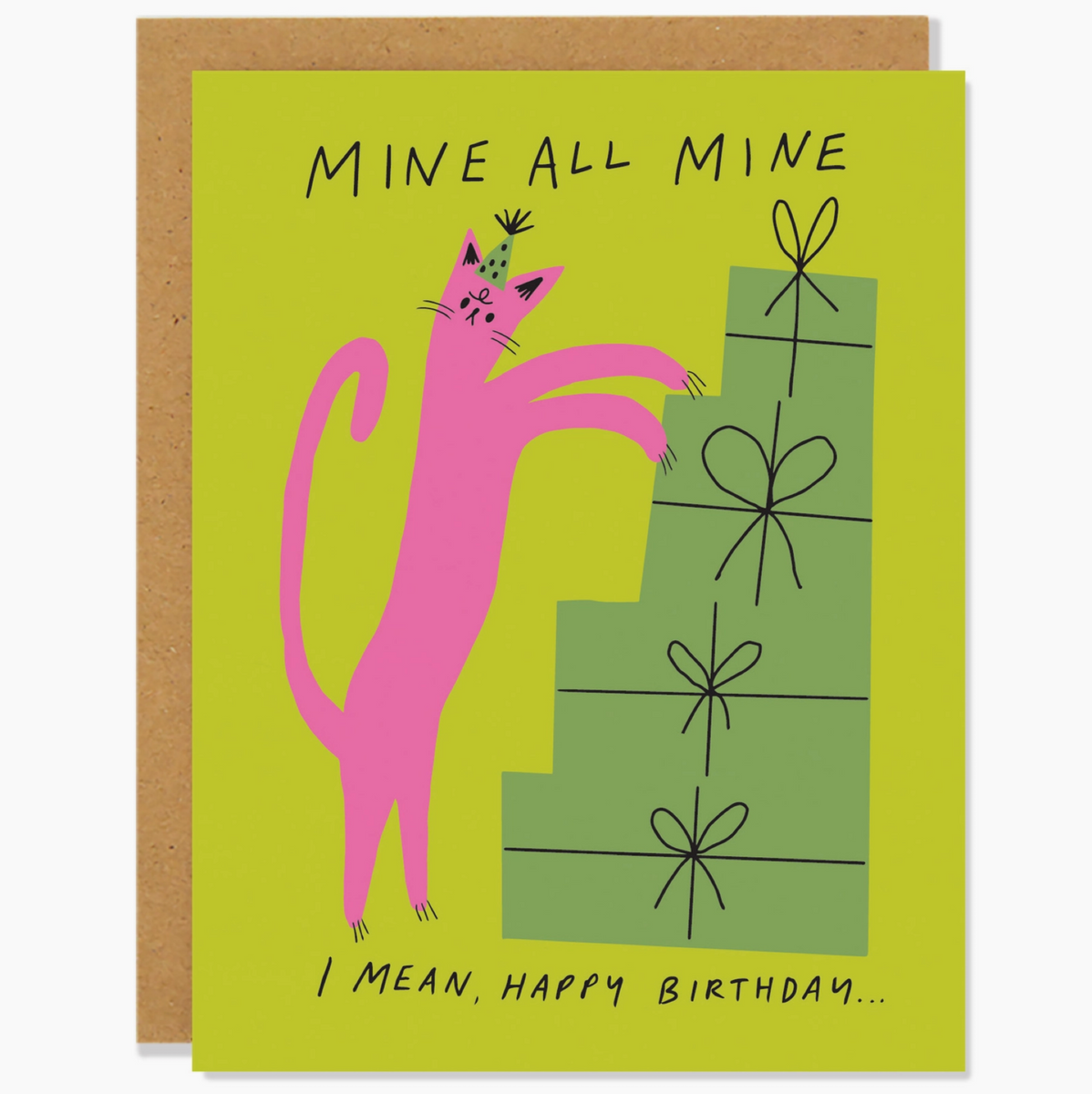 Cat Mine All Mine Birthday Card – Full Circle Gifts & Goods