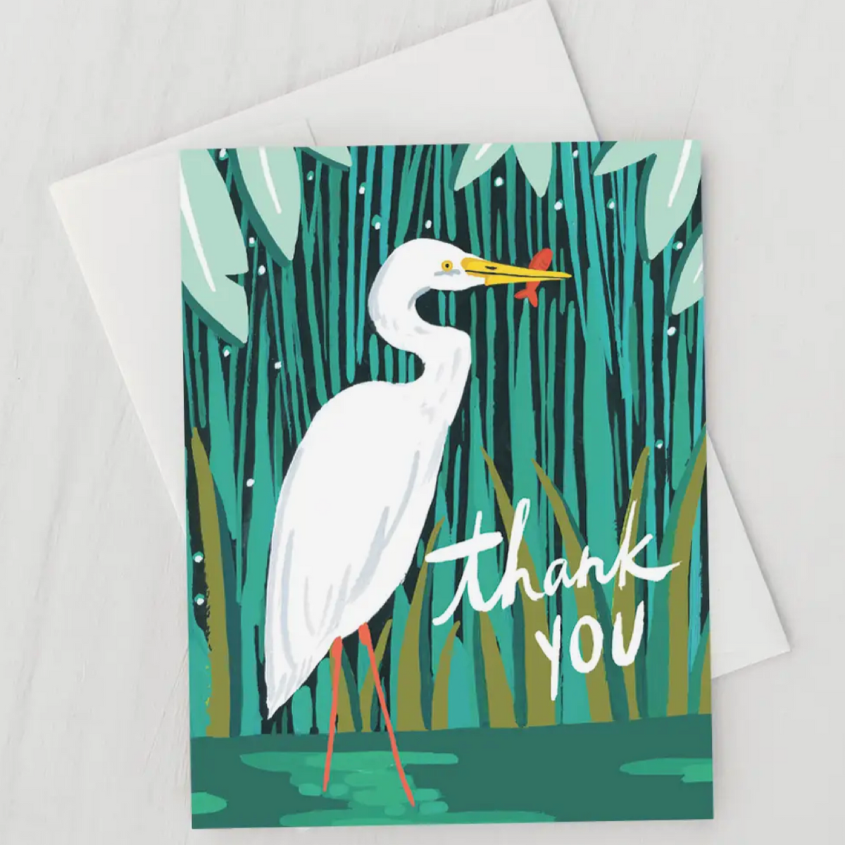 Wading Egret Thank You Card – Full Circle Gifts & Goods